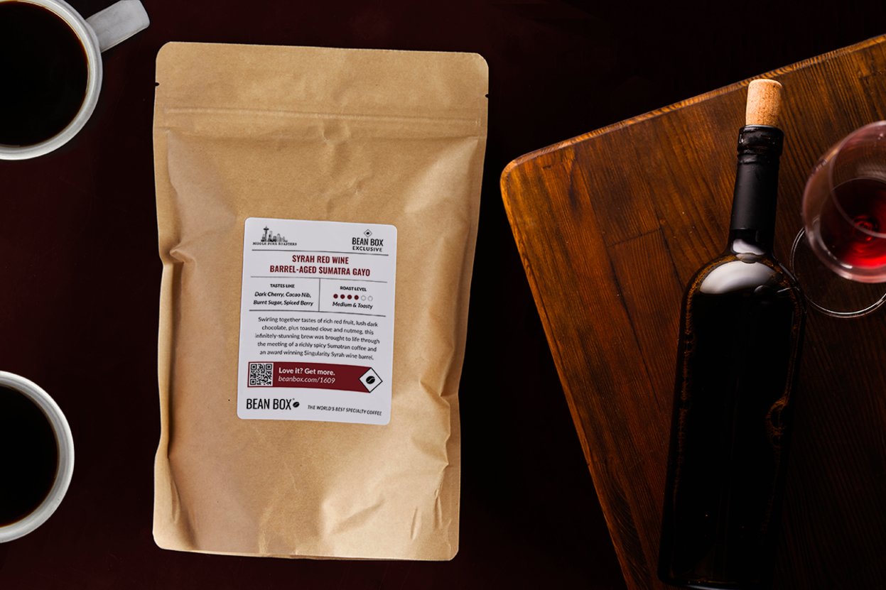 Middle Fork Roasters | Syrah Wine Barrel Aged Sumatra Gayo | Bean Box®